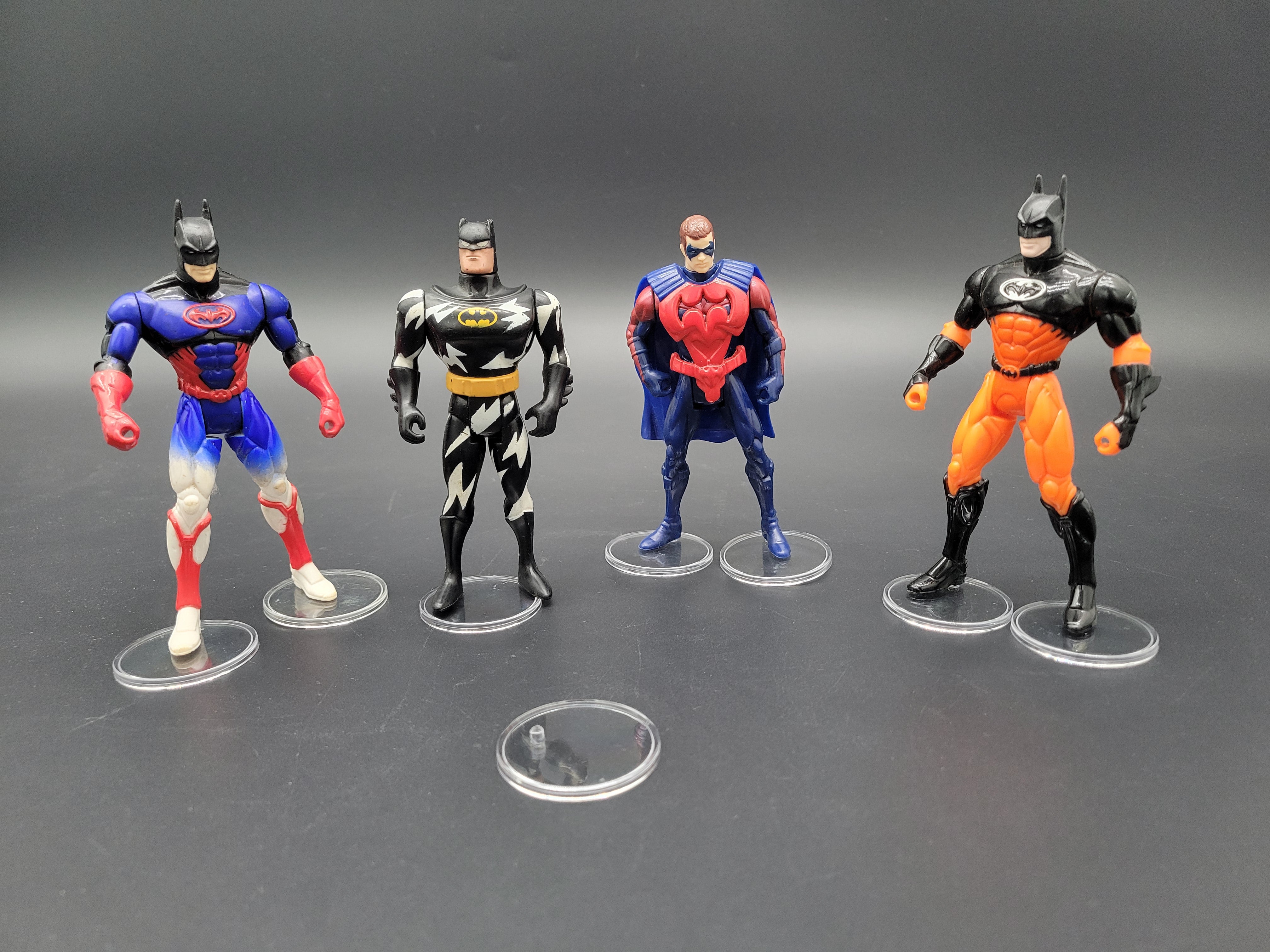1990's Kenner Batman 3.75" Figure Action Stands 1.5" Clear – Action ...