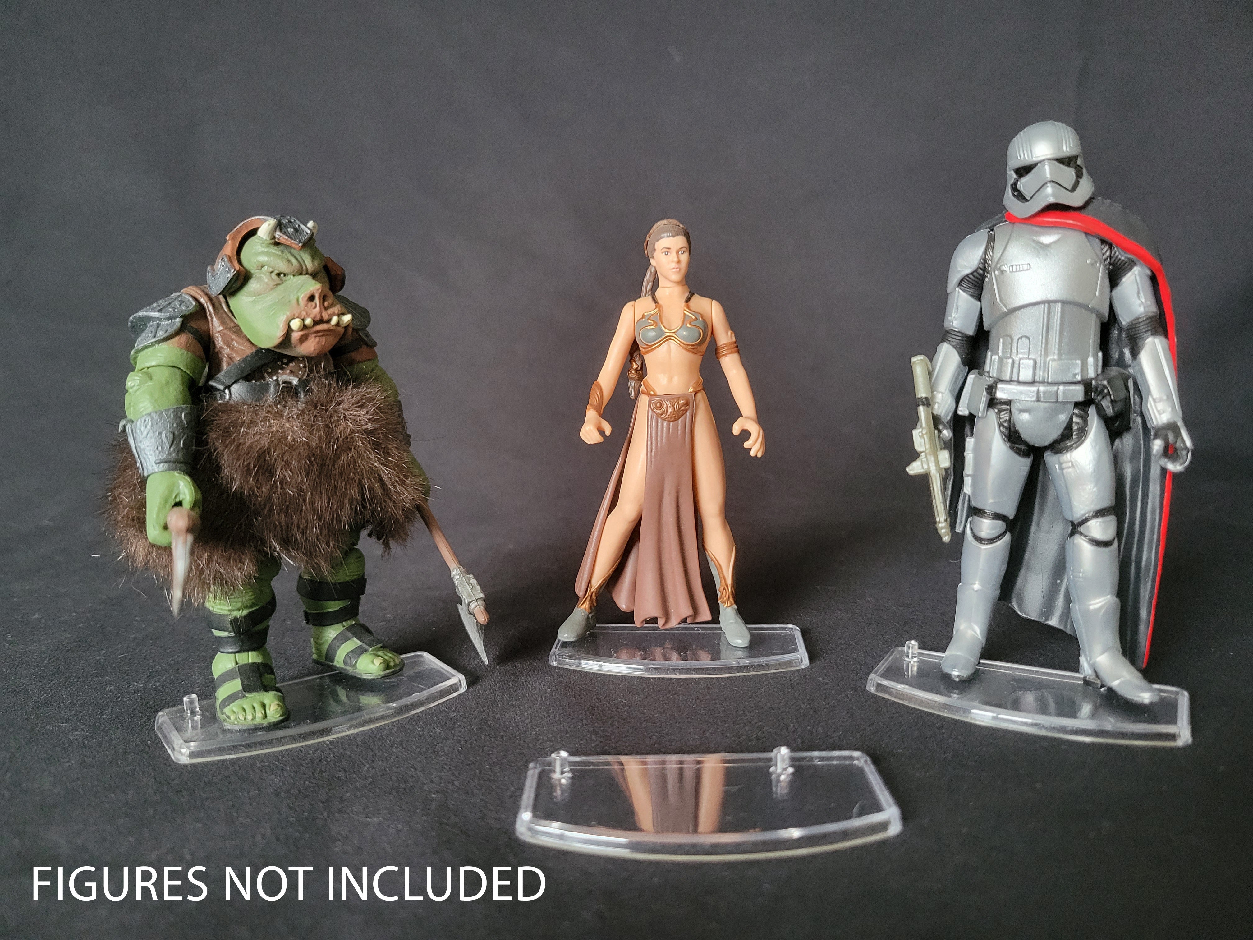 Star Wars Modern Hasbro Clear Figure Stands Vintage Collection POTF2 F ...
